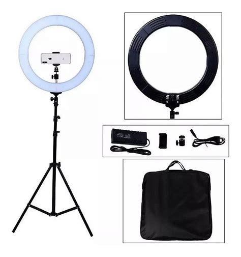 Ring Light 18 Polegadas 48cm Led 80w Suporte Celular Iluminador Profissional 3 Cores Tripe 2