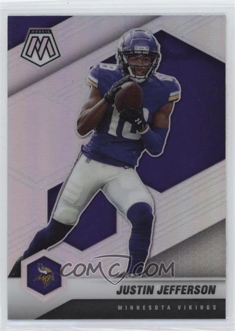 Overadecades 2021 Panini Mosaic Base Silver Prizm 132 Justin