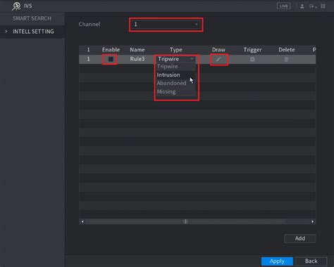 Diamond Recorder Setting Up Intrusion Detection Local Gui