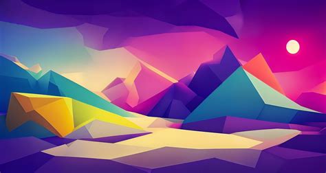 Download Abstract Geometric Landscape Royalty Free Stock