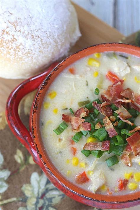 Easy Homemade Chicken Corn Chowder The Farm Girl Gabs®