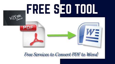 Free Seo Tool Free Online Pdf To Word Converter Word To Pdf తెలుగు