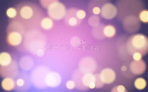Purple Color Light Bokeh Abstract Background Vector Eps 10