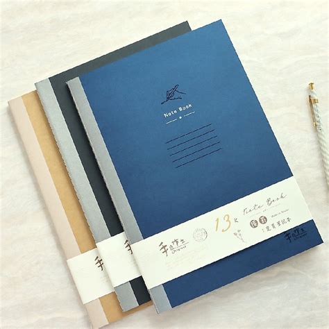 手作之 13K 橫罫定頁筆記本 3色 橫線筆記本 A4尺寸 三瑩文具筆記本 手帳人氣榜 Pinkoi