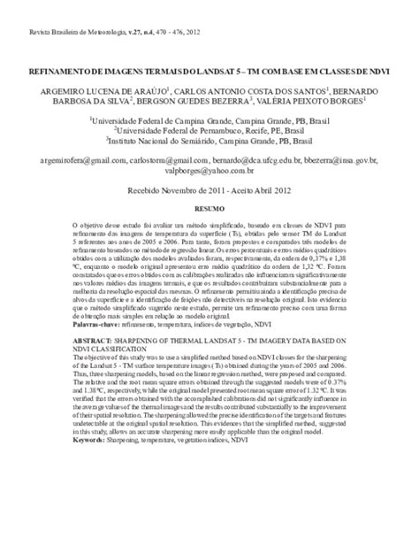 pdf sharpening of thermal landsat 5 tm imagery data based on ndvi