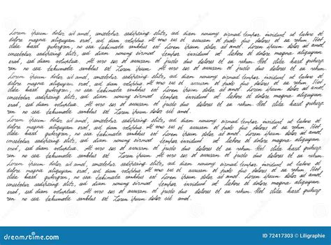 Calligraphic Handwritten Script Handwriting Manuscript Texture Stock Image Image Of Language