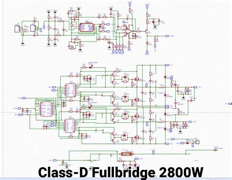 2800w Power Amplifier Schematic Tiger 2800 Class D Fullbridge