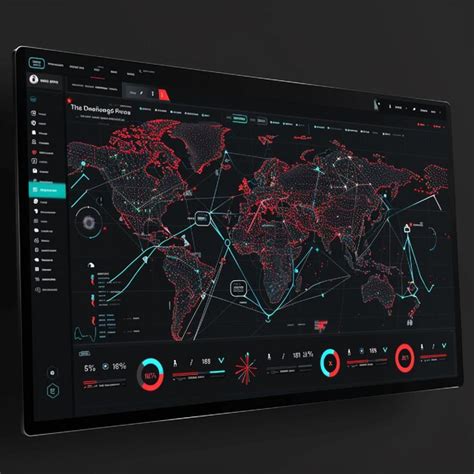 premium photo a network security dashboard showing threat detections
