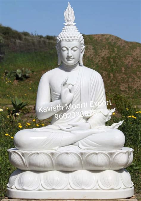Handmade White Marble Buddha Statue At Rs 100000 In Jaipur Id