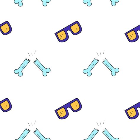 Premium Vector Psychedelic Seamless Pattern With Bones