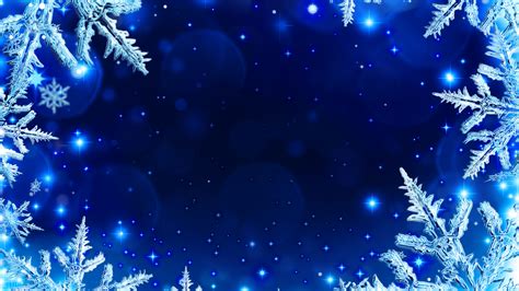 Blue Snowflake Backgrounds Hd