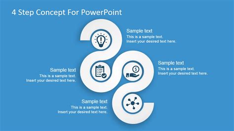 Free 4 Steps Concept Diagram For Powerpoint Slidemodel
