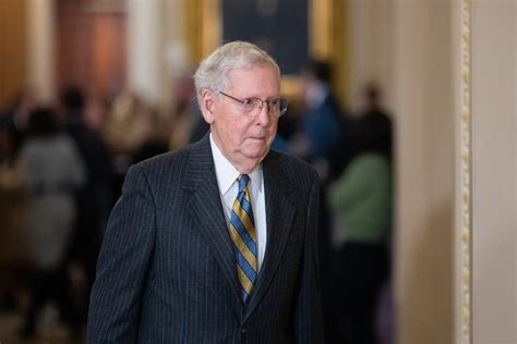 Mcconnell In Wheelchair After Fall Outside Senate Chamber Roll Call