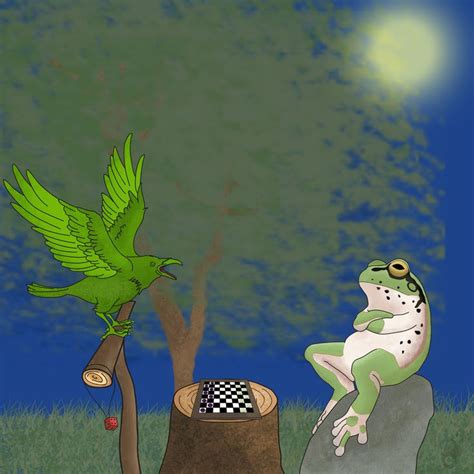 Green Crow And Frog By Alimanyador On Deviantart Frog Crow Frog And