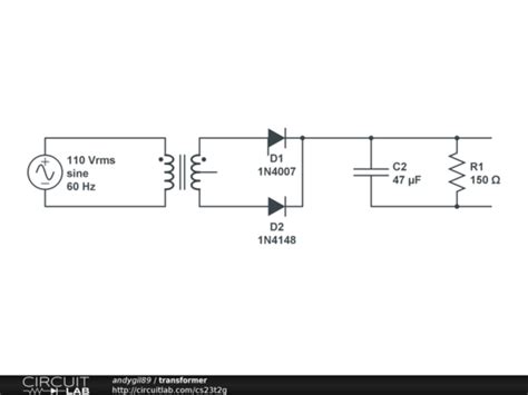 Transformer Circuitlab