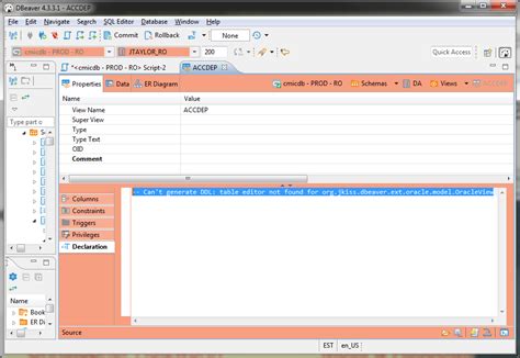 No Ddl For View In Oracle On Fresh 4331 Install · Issue 2906