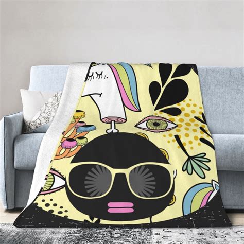 Ocsxa Flannel Fleece Black Head African Woman Print Throw Blanket