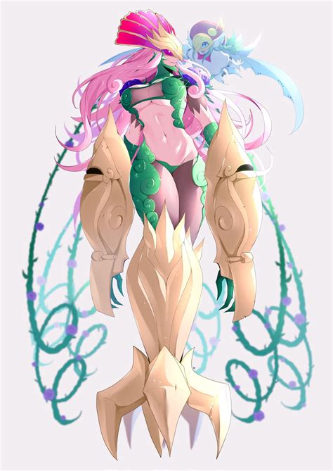 Ceresmon Medium Ceresmon And Sirenmon Digimon Drawn By Lury Sgh