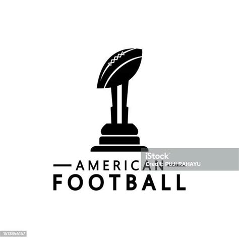 우승자 미식 축구 선수권 대회 트로피 디자인 벡터 아이콘 템플릿입니다 우승자 상을 위한 미식축구 트로피 경기 스포츠에 대한 스톡 벡터 아트 및 기타 이미지 Istock