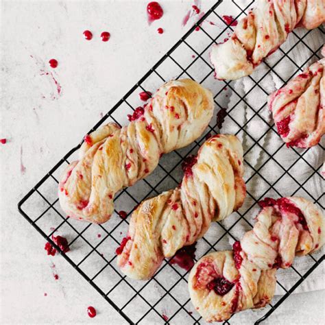 Sweet Raspberry Twists Taste Before Beauty Bread