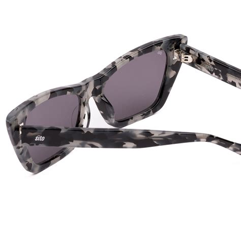 Sito Shade Wonderland Polarized Sunglasses In Black Grey Tortoiseiron