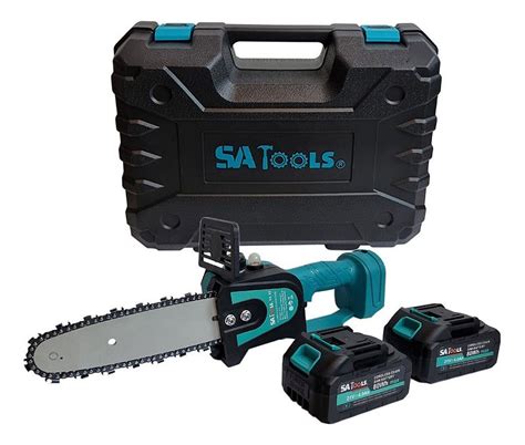 Motosserra Elétrica 8 Polegadas 2 Baterias 21v Motor Brushless Pro