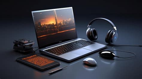premium ai image 3d computer device with peripheral devices