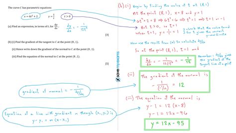 Further Parametric Equations A Level Only Ocr A Level