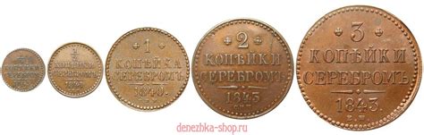 Медные монеты Российской Империи с надписью «СЕРЕБРОМЪ Денежка Дзен
