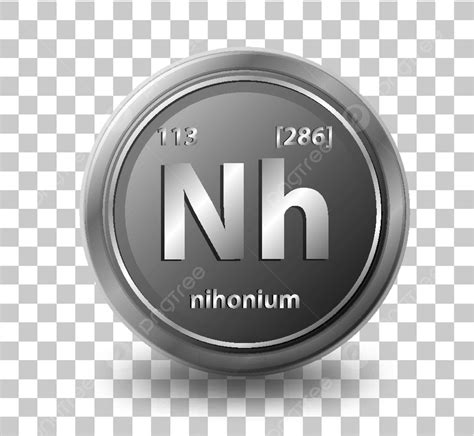 Exploring Nihonium Symbol Atomic Number And Atomic Mass Of A Fascinating Chemical Element Vector