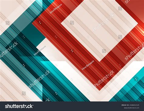 Futuristic Abstract Background Bright Geometric Shapes Stock Vector Royalty Free 2186012125