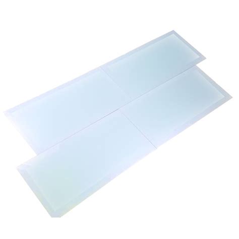 Abolos Sample Frosted Elegance Bluematte 8 In X 16 In Matte Glass