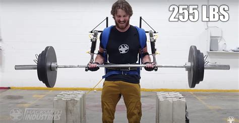 Guy Builds Upper Body Exoskeletal Suit To Set 255 Pound Bicep Curl