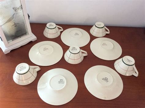 Lot De 5 Tasses Et 5 Sous Tasse Ancienne Gien Modèle Tamaris Selency