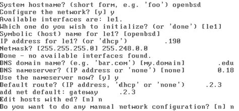 Configuring The Network