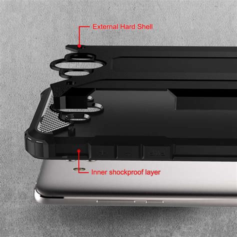 Military Defender Shockproof Case For Huawei Mate Black