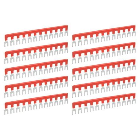 SUC Bande de type fourche de barrière 10pcs 400V 25A Bande de Connecteur de Bêche Enduite de PVC
