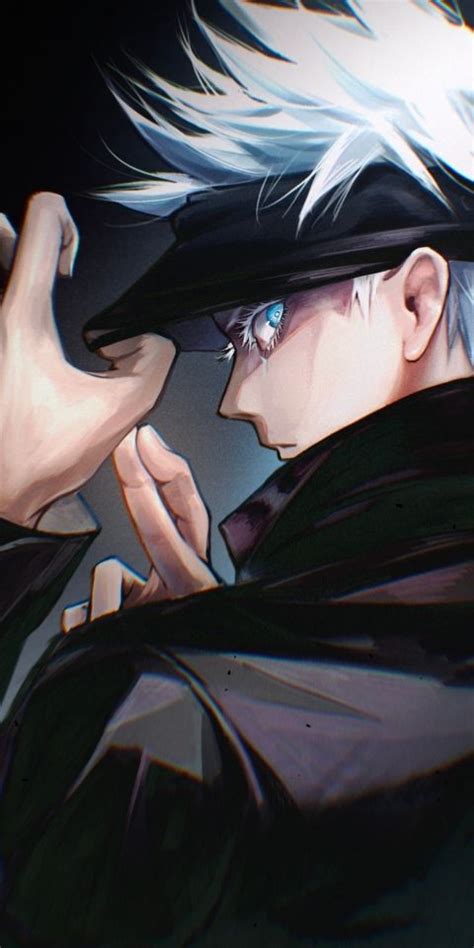 Обои на телефон Аниме Седые Волосы Сатору Годжо Магическая Битва 1407823