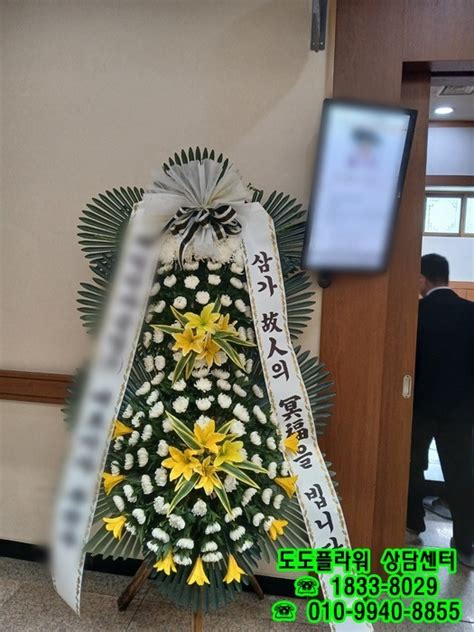 제주 근조화환 꽃집 [제주 장례식장 조화배달] 제주화환접수처 제주화환 도도플라워