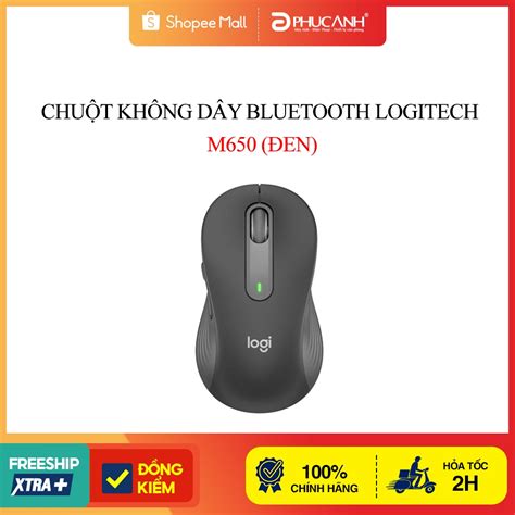 Logitech M650 Wireless Bluetooth Mouse Black Shopee Philippines