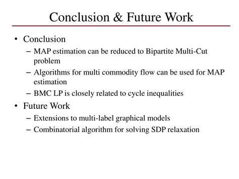 Ppt Map Estimation In Binary Mrfs Using Bipartite Multi Cuts