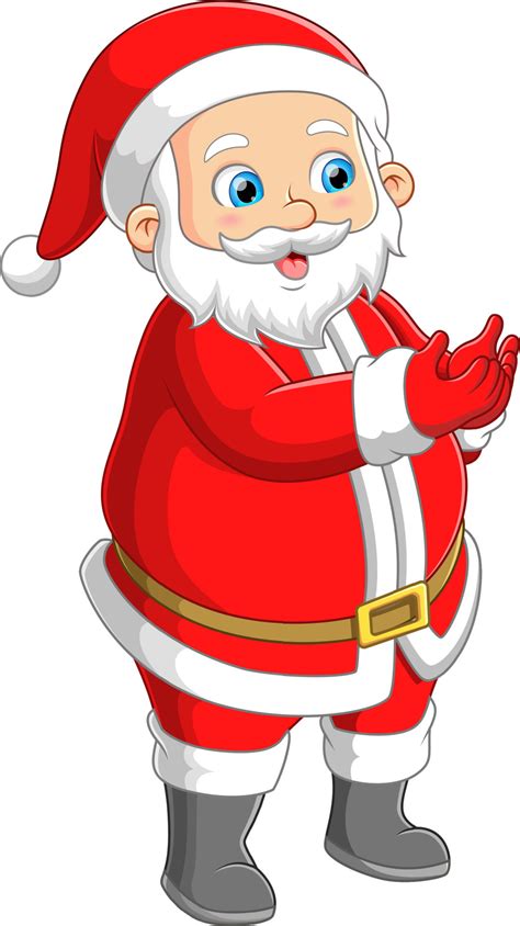 Santa Claus With Good Posing 13960916 Vector Art At Vecteezy