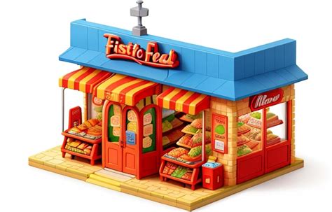 Premium Ai Image Tiny Shop Room 3d Design Interior