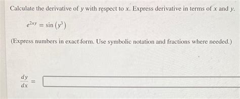 Solved For The Implicitly Defined Function Calculate The