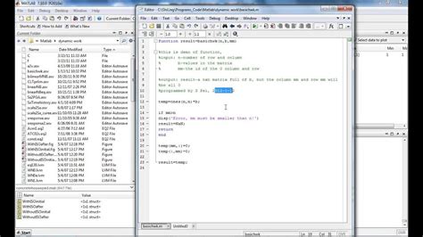 Matlab Function YouTube