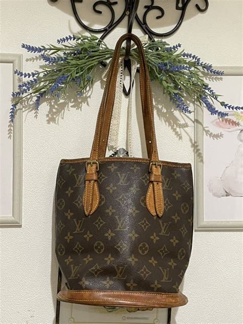 Yahooオークション Louis Vuitton モノグラム プチ バケット ルイヴ