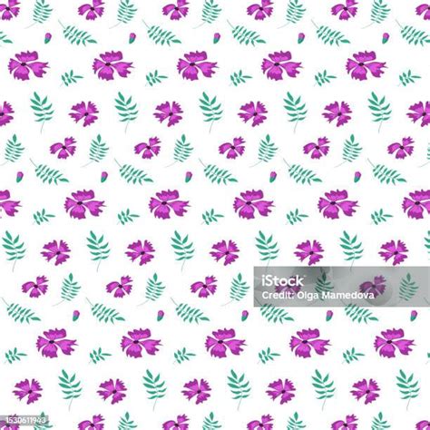 보라색 야생화와 나뭇가지의 매끄러운 패턴 추상적인 손 그림 포스터 소셜 네트워크 직물 표지 직물 포장지를 위한 현대 미술 벡터 그림 0명에 대한 스톡 벡터 아트 및 기타