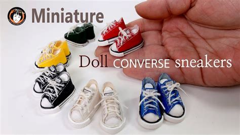손으로 만드는 미니어쳐 Doll 맞춤 컨버스스니커즈 운동화 만들기 My Doll Create Custom Converse
