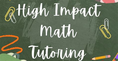 High Impact Math Tutoring
