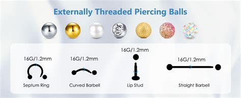 Willten 16pcs Silver Screw On Earring Backs 16g 3mm Flat Earring Backs